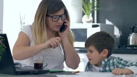 Multitasking Mom Stock Video Footage | Royalty Free Multitasking Mom ...