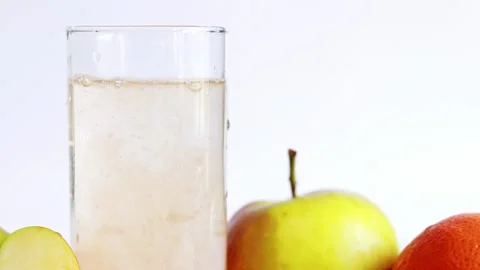 Multivitamins. Effervescent tablet disso... | Stock Video | Pond5