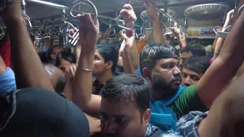 Mumbai Local Train Stock Footage ~ Royalty Free Stock Videos | Pond5