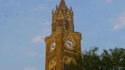 Mumbai Clock tower hyperlapse, heritage ... | Stock Video | Pond5