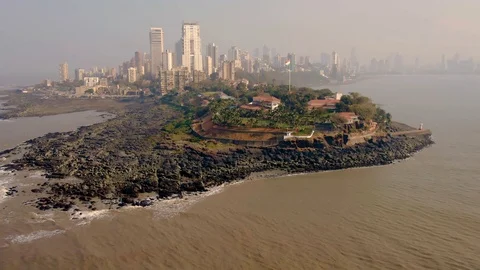 Mumbai, India. "Raj Bhavan" royal reside... | Stock Video | Pond5