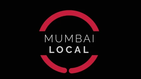 mumbai local logo animation text train. | Stock Video | Pond5