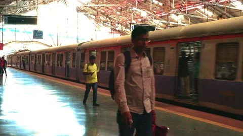 Mumbai Local Stock Footage ~ Royalty Free Stock Videos | Pond5