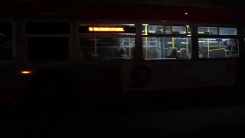 Muni Bus at Night | Stock Video | Pond5