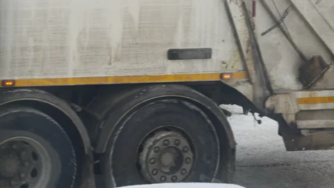 Municipal recycling garbage collector tr... | Stock Video | Pond5