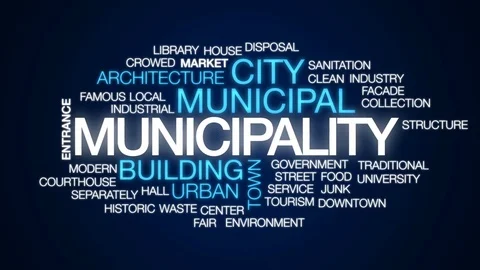 Municipality animated word cloud, text d... | Stock Video | Pond5