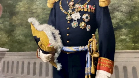 Mural of general porfirio diaz inside ch... | Stock Video | Pond5