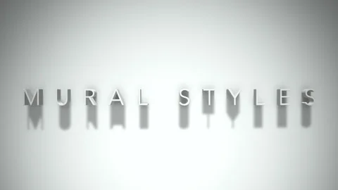 mural styles 3D title animation white te... | Stock Video | Pond5