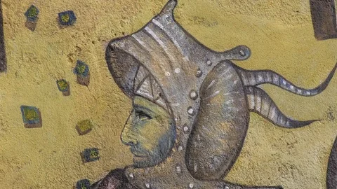 murals and graffiti in Salerno and neigh... | Stock Video | Pond5