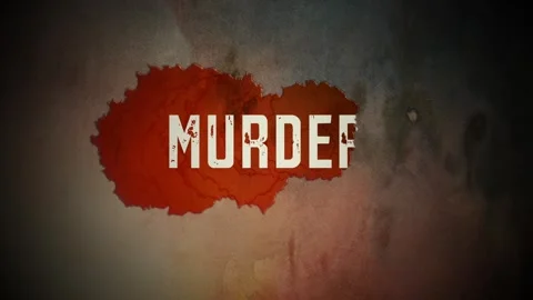 Murder Text Animation white template | Stock Video | Pond5