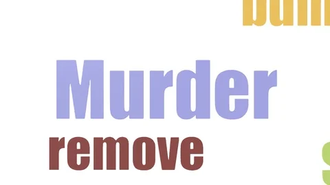 Murder Word Cloud Animated Isolated On W... | Stock Video | Pond5