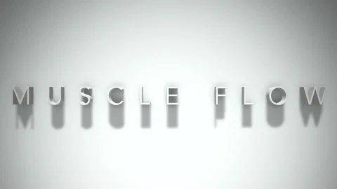 muscle flow 3D title animation with shad... | Stock Video | Pond5