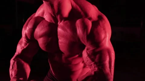 Bodybuilder Red Stock Video Footage | Royalty Free Bodybuilder Red ...