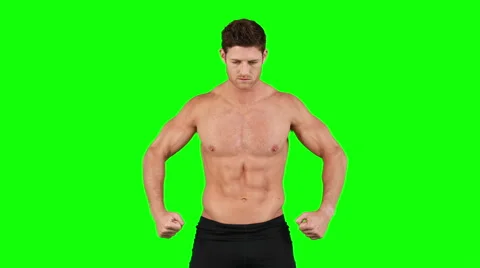 Bodybuilder Green Screen Stock Video Footage | Royalty Free Bodybuilder ...
