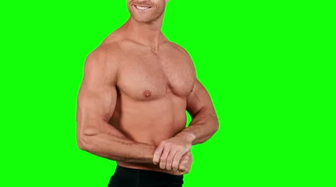 Bodybuilder Green Screen Stock Video Footage | Royalty Free Bodybuilder ...