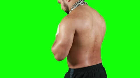 Bodybuilder Green Screen Stock Video Footage | Royalty Free Bodybuilder ...