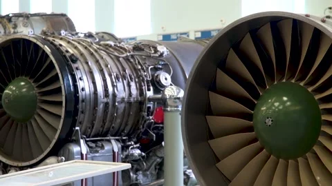 Museum of aircraft engine and repair in ... | Stock Video | Pond5