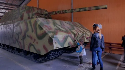 Museum of Tanks in Kubinka. Superheavy t... | Stock Video | Pond5