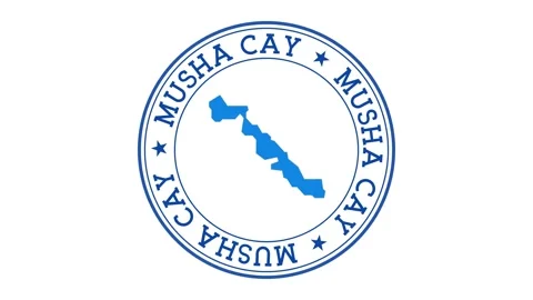 Musha Cay intro. Badge with the circular... | Stock Video | Pond5