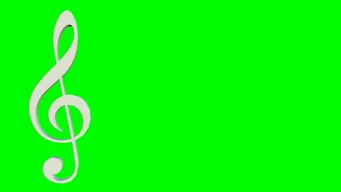 Music animation with treble clef swingin... | Stock Video | Pond5