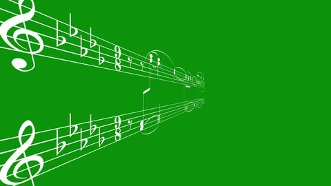 Music green screen background of white k... | Stock Video | Pond5