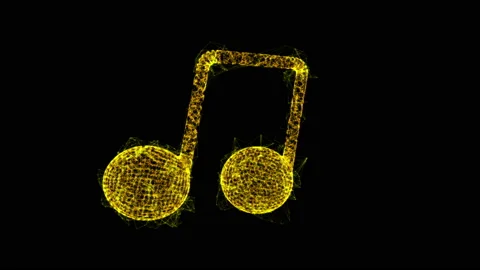 Scrolling Music Notes Staff Stock Video Footage | Royalty Free ...