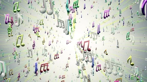 Music Notes Background Loop Stock Video Footage | Royalty Free Music ...