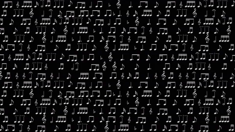 Animated Background With Musical Notes Stock Footage ~ Royalty Free ...