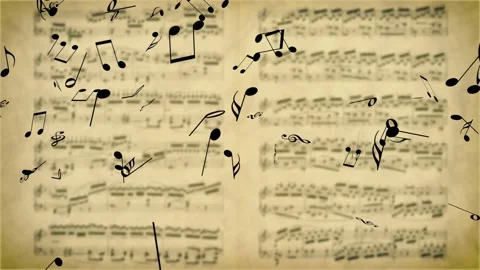 Falling Music Notes Stock Video Footage | Royalty Free Falling Music ...
