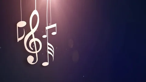 Falling Music Notes Stock Video Footage | Royalty Free Falling Music ...