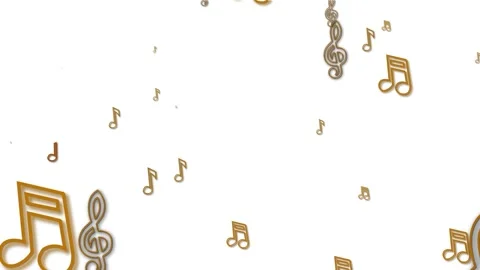 Listen To Music Notes Animation Stock Video Footage | Royalty Free ...