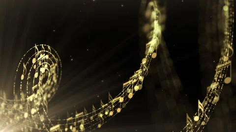 Music Notes Loop Background | Stock Video | Pond5