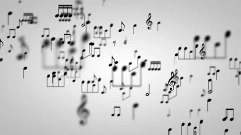 Music Notes Alpha Stock Footage ~ Royalty Free Stock Videos | Pond5