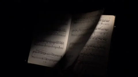 Scrolling Music Notes Staff Stock Video Footage | Royalty Free ...