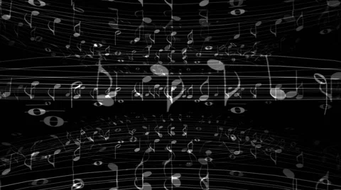 Scrolling Music Notes Staff Stock Video Footage | Royalty Free ...