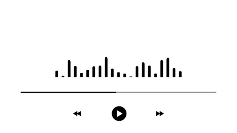 Music Player Progress Bar Overlay 4k ani... | Stock Video | Pond5