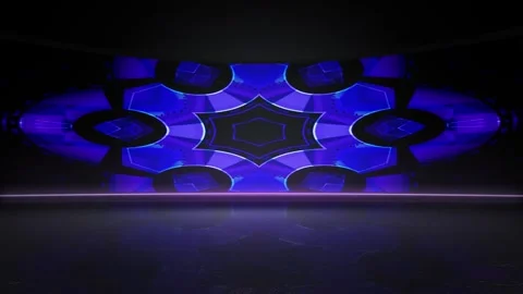 Music stage, virtual studio background w... | Stock Video | Pond5