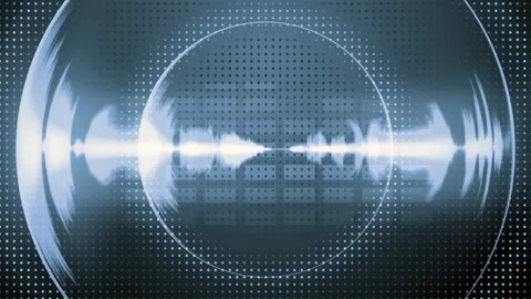 Music vu meter and wave forming seamless... | Stock Video | Pond5