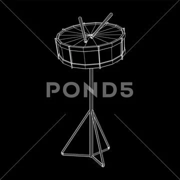 Musical instruments set. Rock band drum. Percussion musical instrument ...