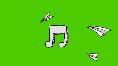 Musical Note - Hand-Drawn Animation - Pa... | Stock Video | Pond5