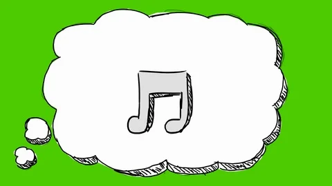 Musical Note - Hand-Drawn Animation - Th... | Stock Video | Pond5