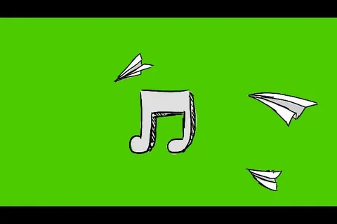 Musical Note - Hand-Drawn Animation - Pa... | Stock Video | Pond5