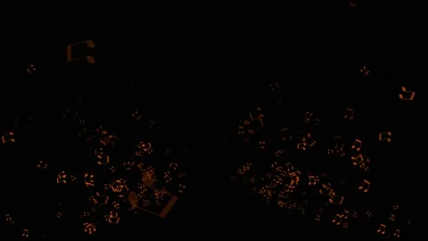 Musical Note Particle figure Animation M... | Stock Video | Pond5