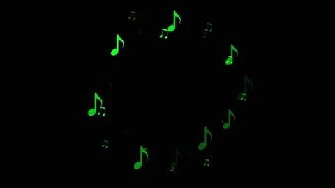 Musical Note Particle figure Animation M... | Stock Video | Pond5
