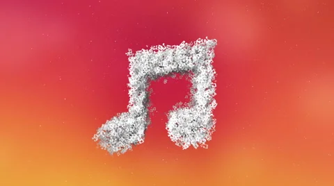 Musical note symbol animation | Stock Video | Pond5