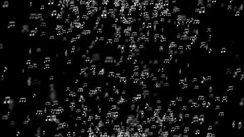 Musical Notes Animation, Rendering, Back... | Stock Video | Pond5