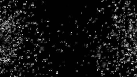 Musical Notes Animation, Rendering, Back... | Stock Video | Pond5