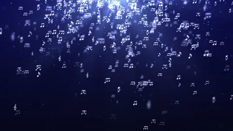 Musical Notes Animation, Rendering, Back... | Stock Video | Pond5