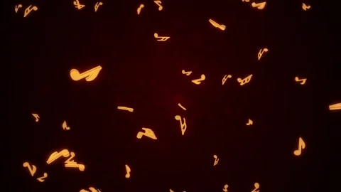 musical Notes Falling notes on a black m... | Stock Video | Pond5