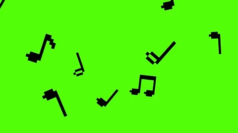 Musical notes flying from center, Musica... | Stock Video | Pond5